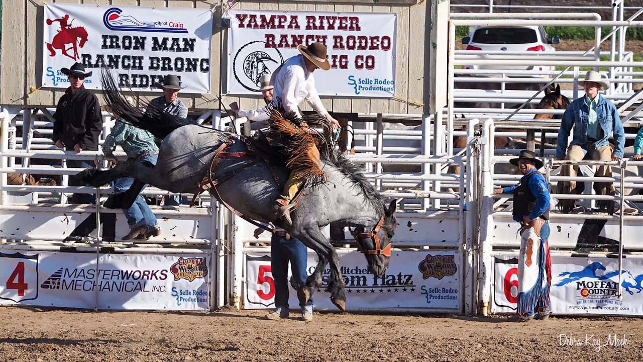 Craig, CO 2017 Iron Man Ranch Bronc Rodeo - YouTube