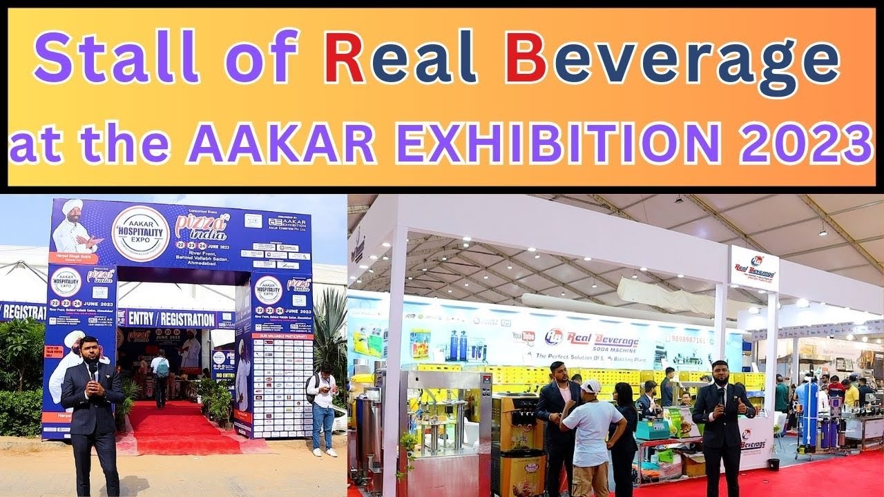 Stall of Real Beverage at the AAKAR EXHIBITION 2023 - YouTube