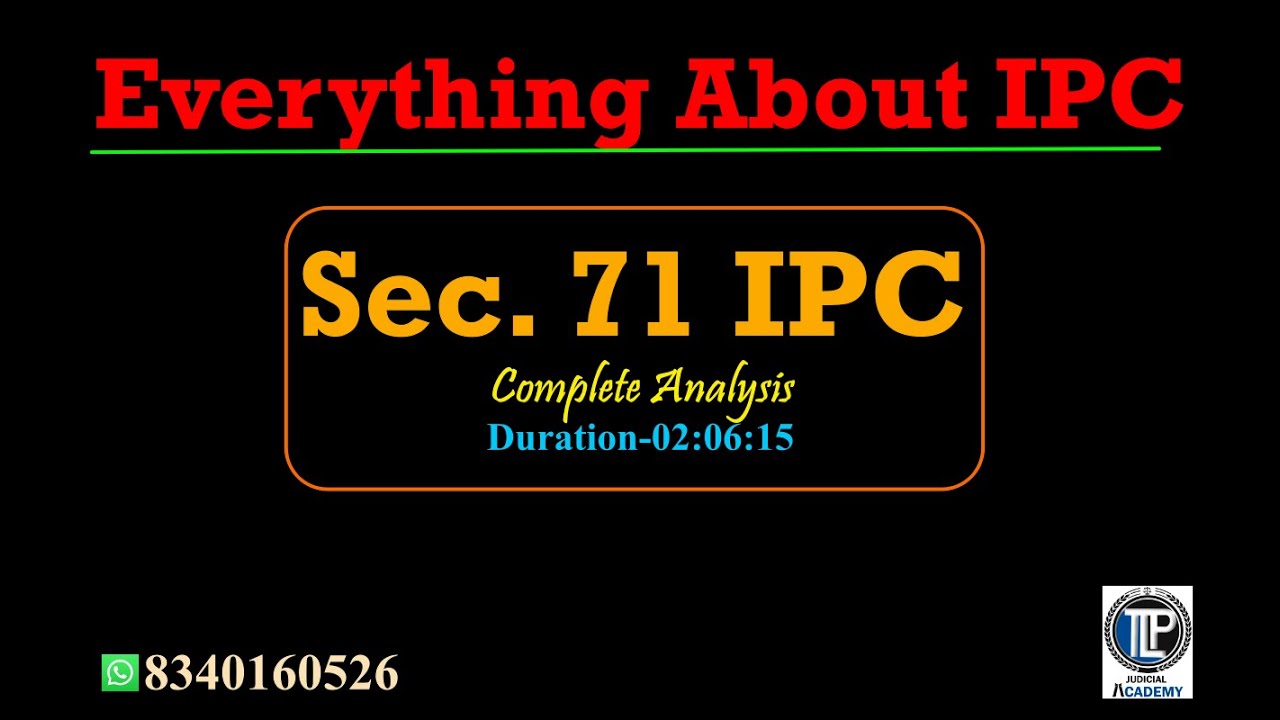 Section 71 IPC Complete Analysis YouTube section-71-ipc-complete-analysis-youtube