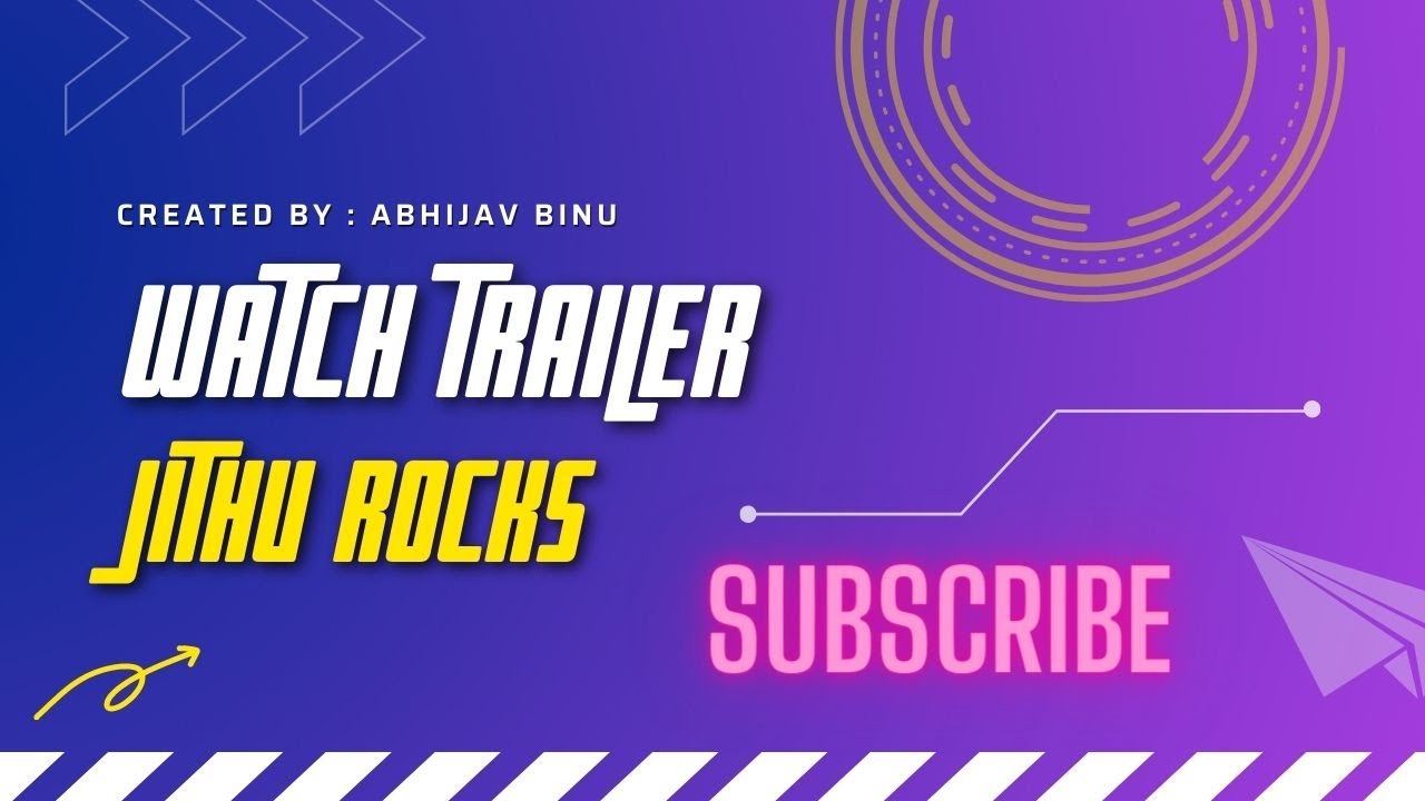 Watch Trailer l jithu rocks l Created by #abhinavbinu l 4kl - YouTube