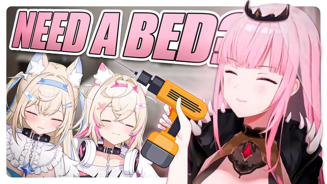 FuwaMoco needs a new bed, Calli immediately: | Hololive EN Clip - YouTube