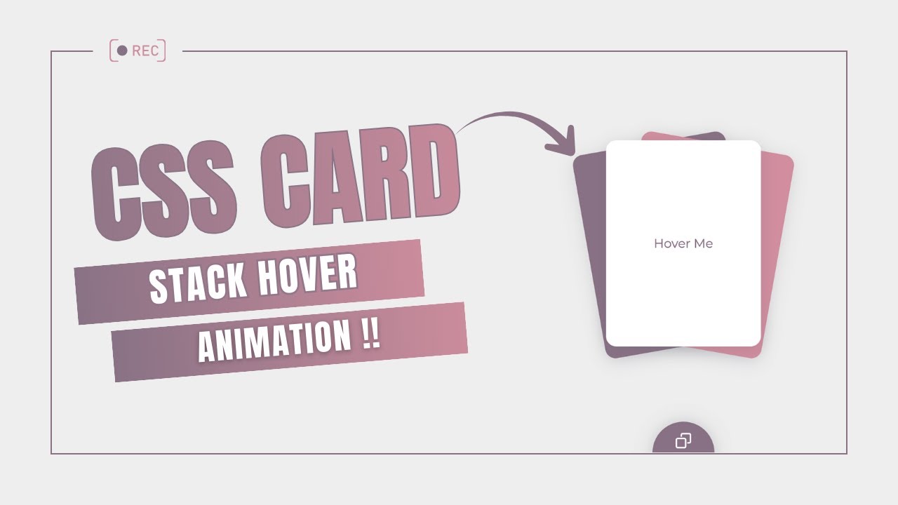 Interactive Card Stack Hover Animation | HTML CSS & JavaScript - YouTube
