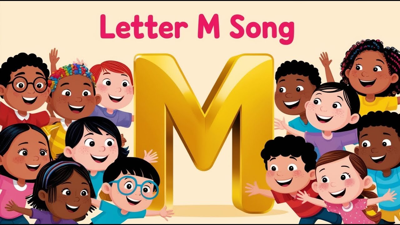 letter M Song | Learn Alphabets in an easy way | Kids Songs + Nursery ...