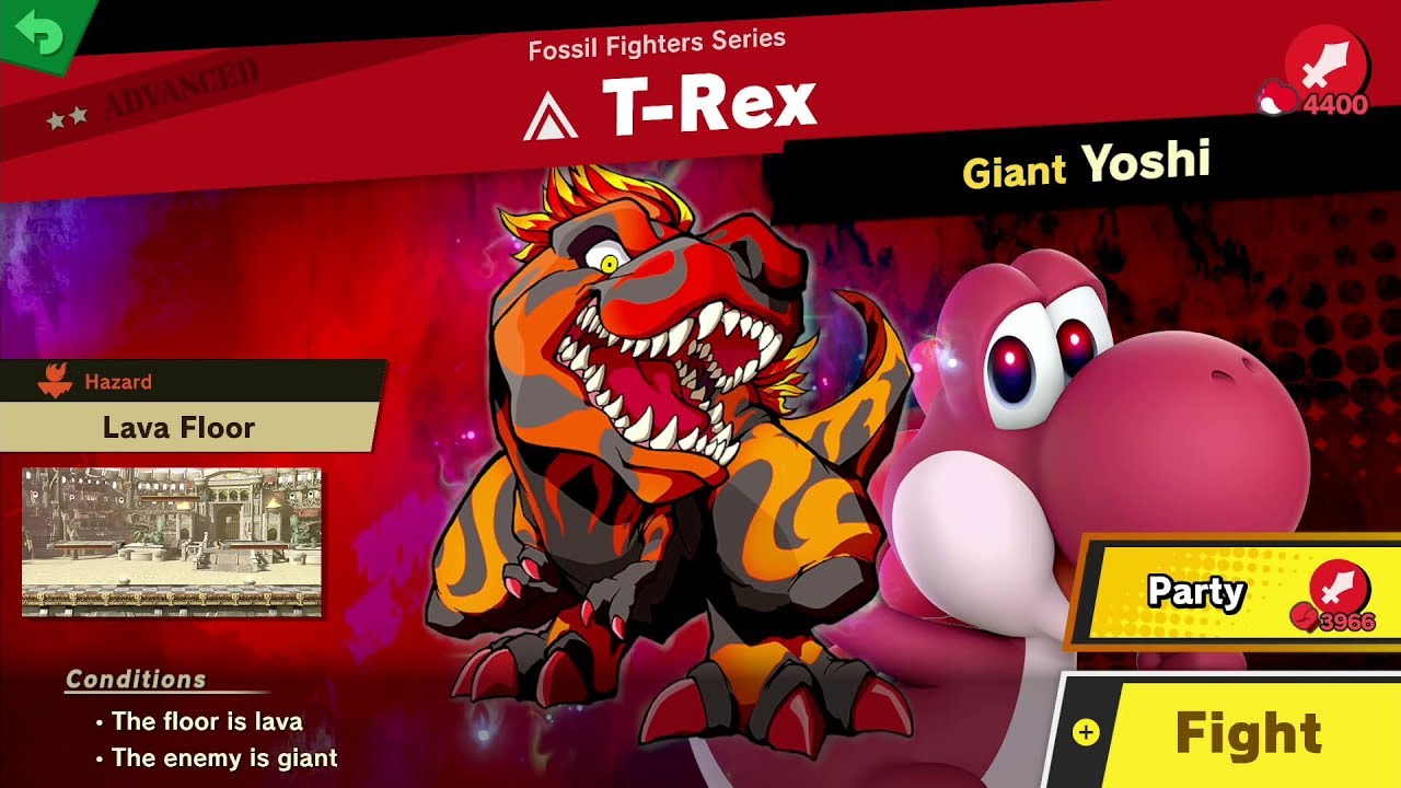 1231. T-Rex - Fair Spirit Battle - Super Smash Bros. Ultimate - YouTube