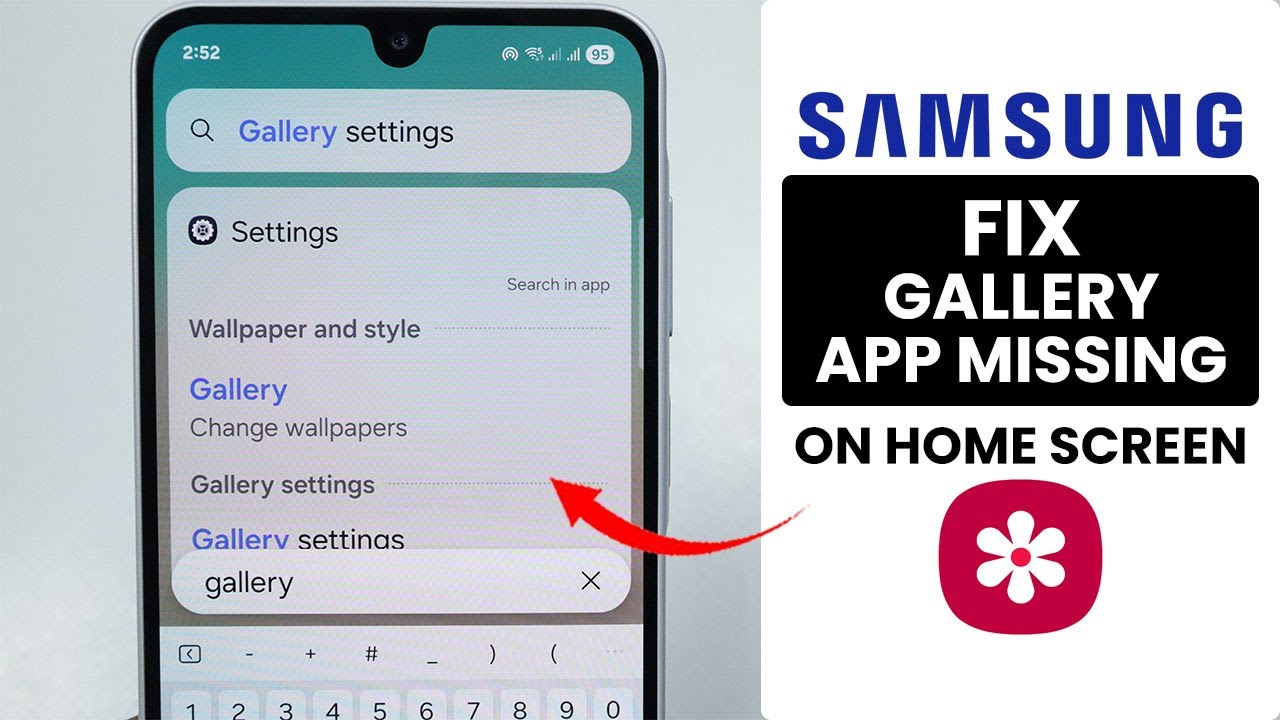 [Fixed] Samsung Phone: Gallery App Missing on Home Screen - YouTube