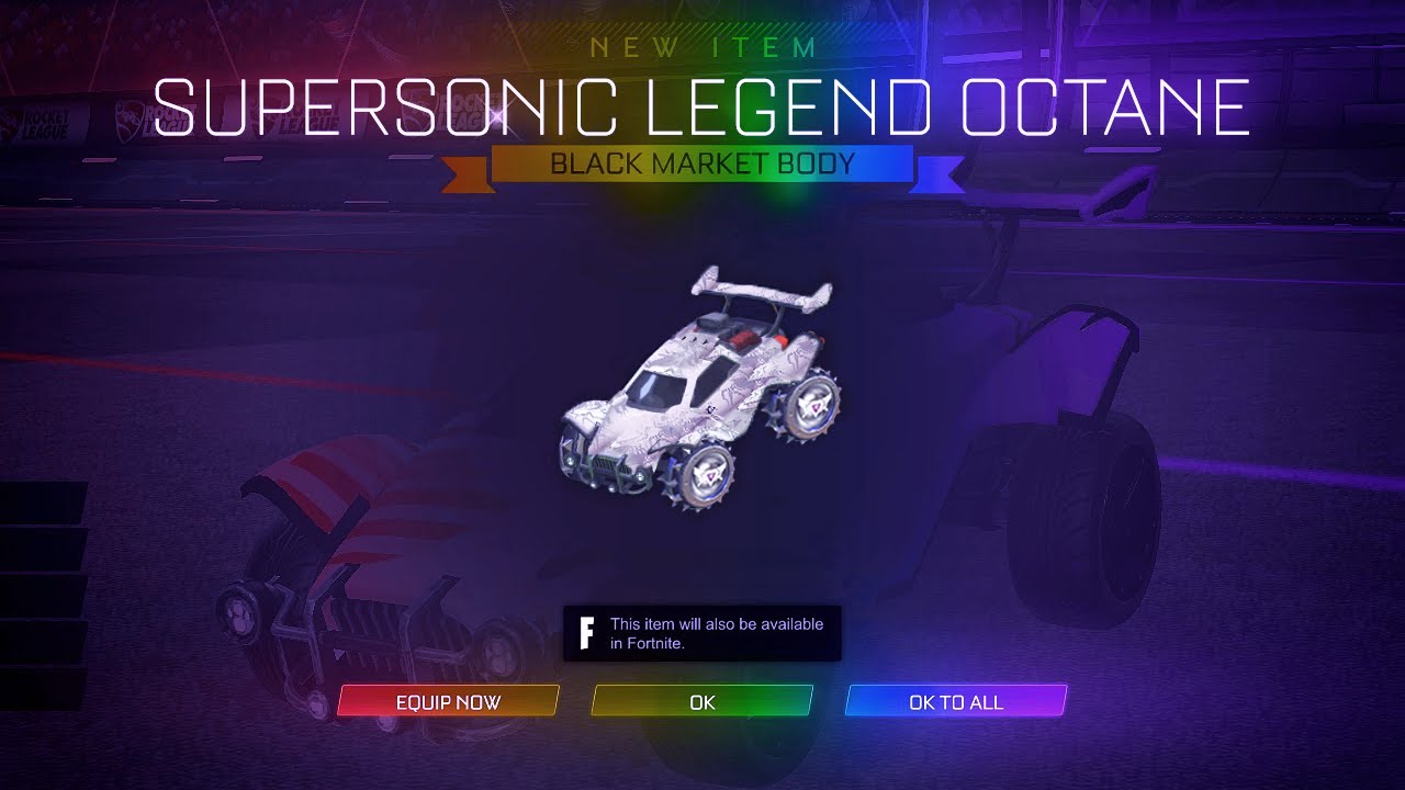 PLAYING ROCKET LEAGUE WITH THE SUPERSONIC LEGEND OCTANE CAR! - YouTube