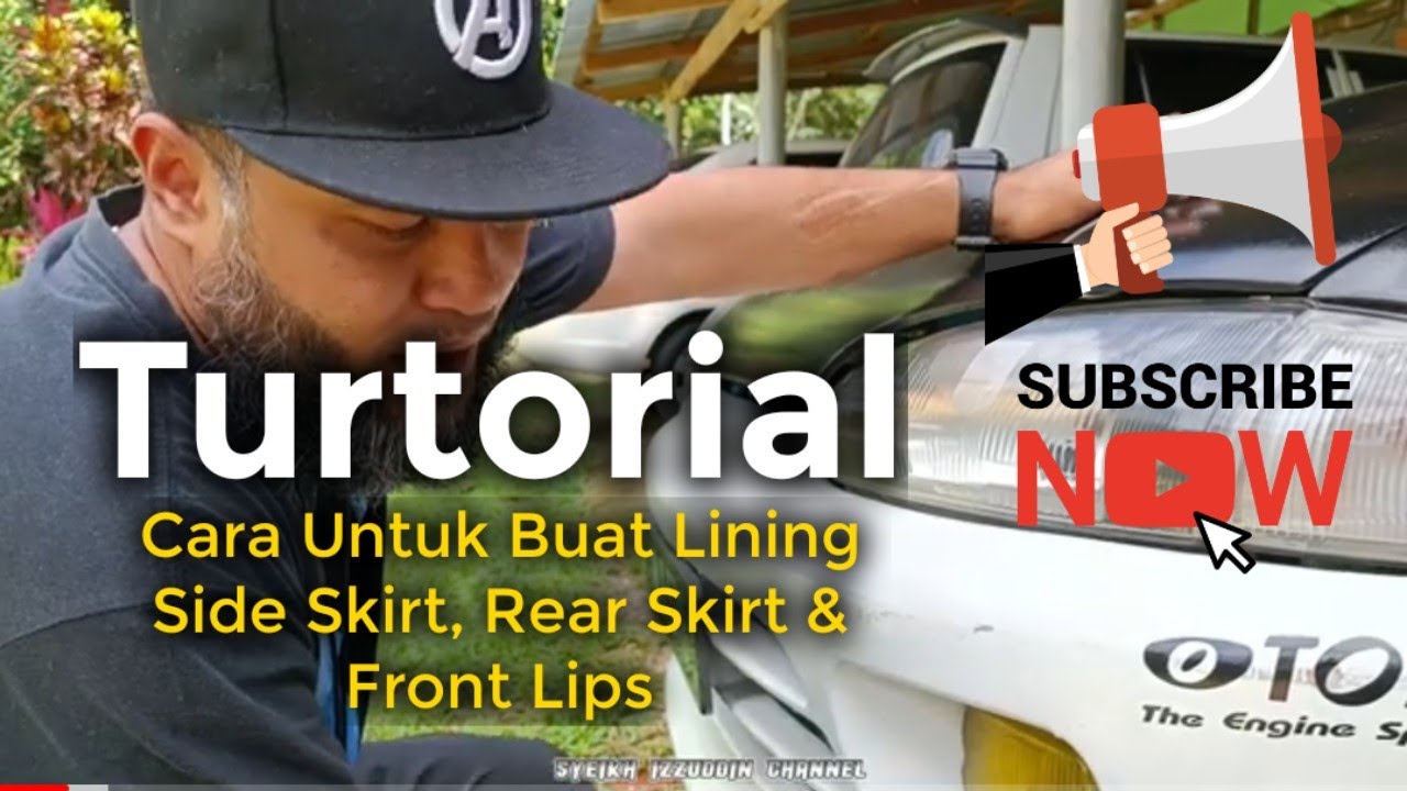 Turtorial, cara utk buat lining side skirt, front lips, rear skirt menggunakan silikon [PART 2 ...