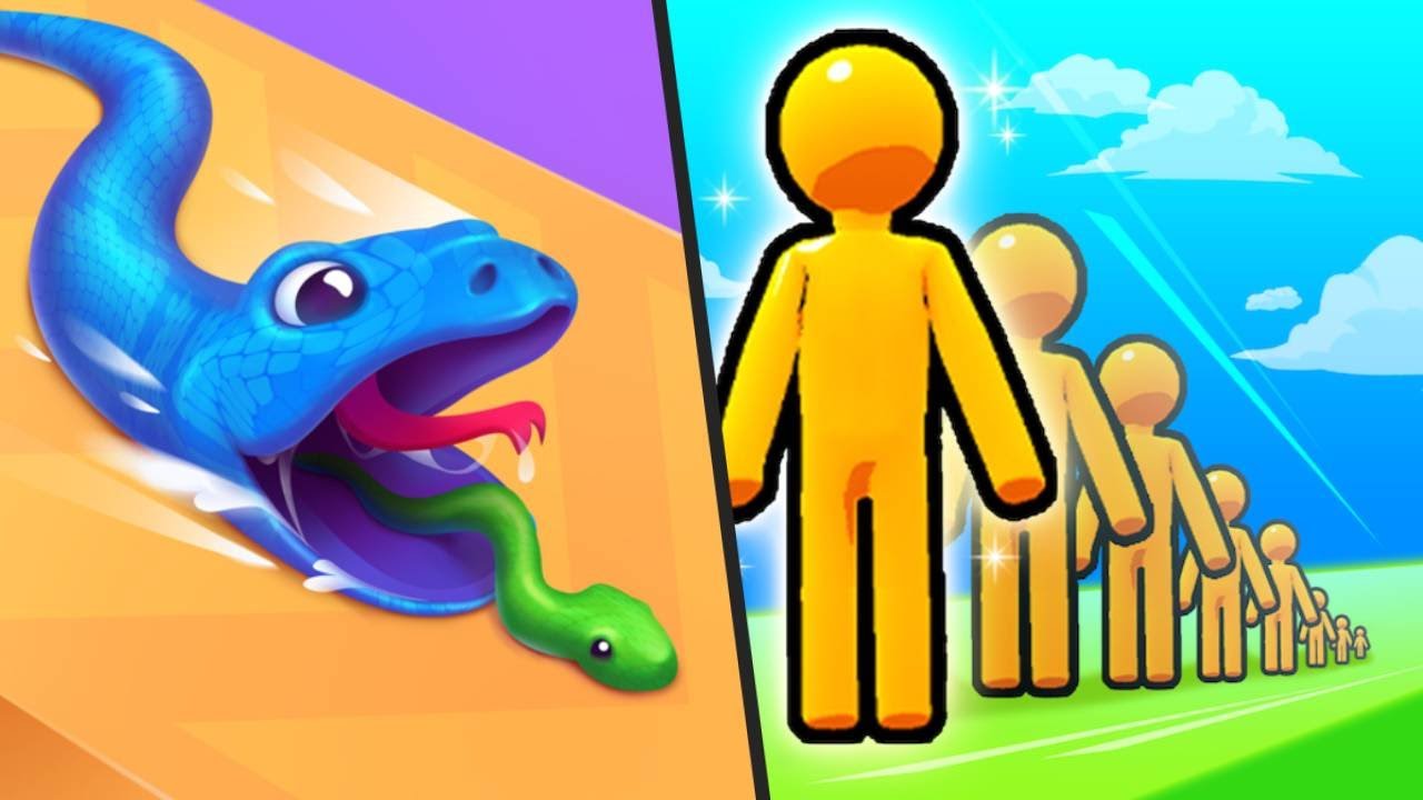 Snake Run Race / Scaleman - Best levels Gameplay Walkthrough NEW UPDATE ...