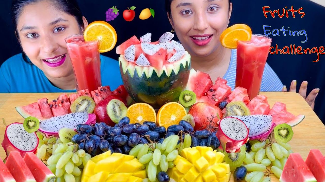 Summer🌞 Refreshing 10 mins Fruits🍎🍉🥝Eating Challenge😋|Most Requested ...