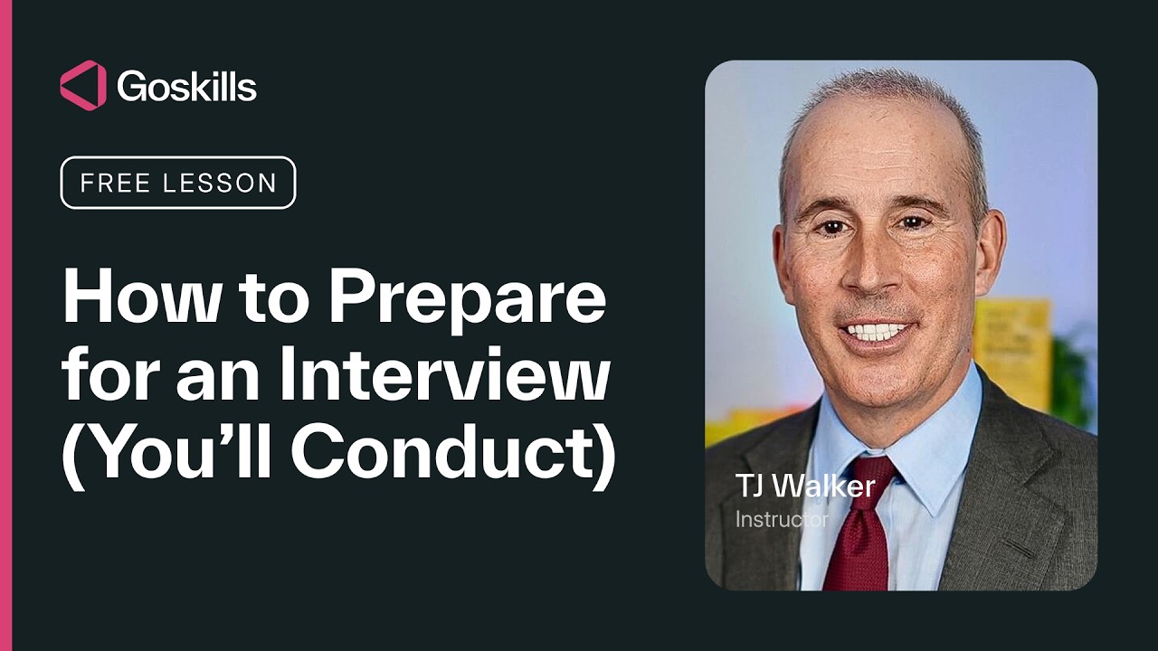 Preparing for an Interview | Free Lesson | How to Conduct A Job ...