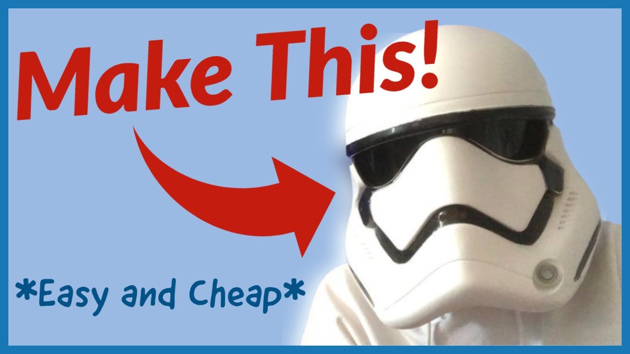 DIY Stormtrooper Helmet Tutorial *easy* - YouTube
