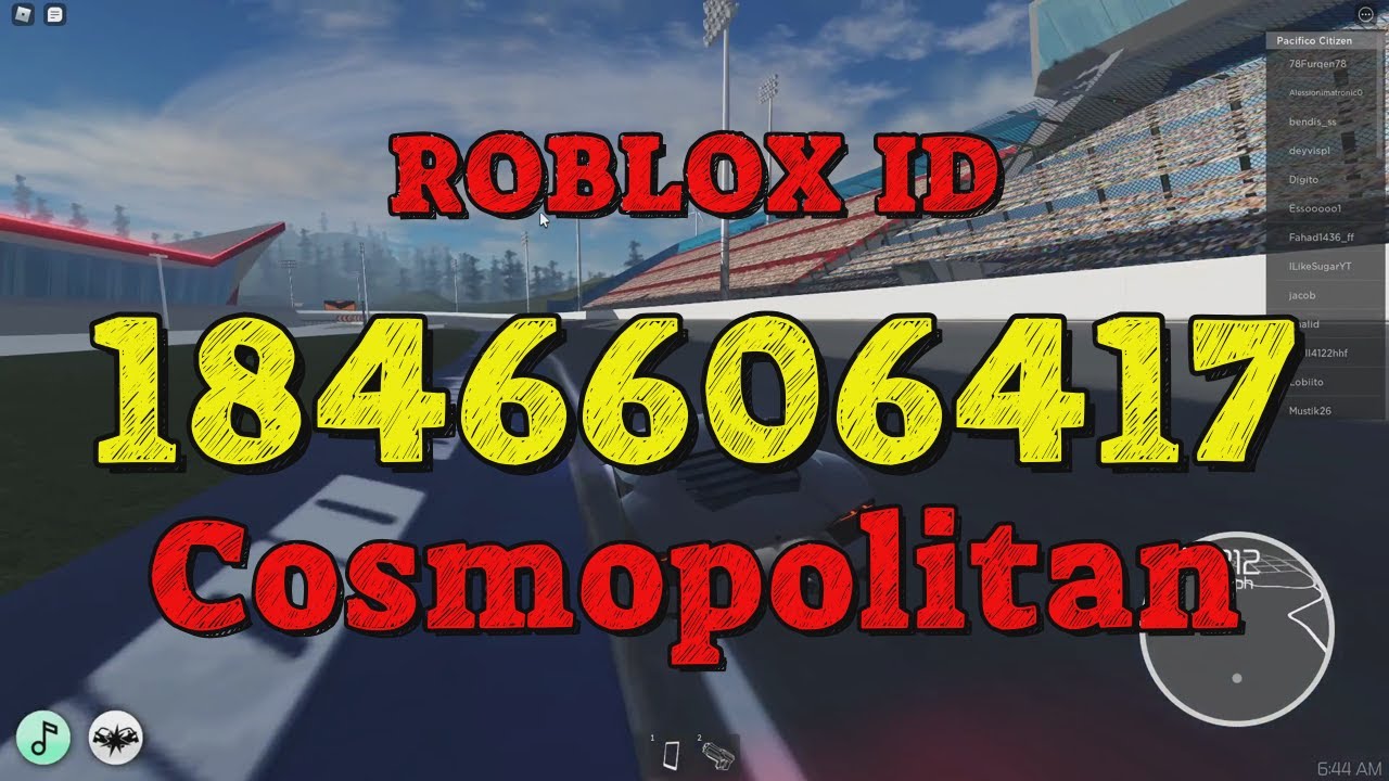 COSMOPOLITAN Roblox Song Codes - YouTube