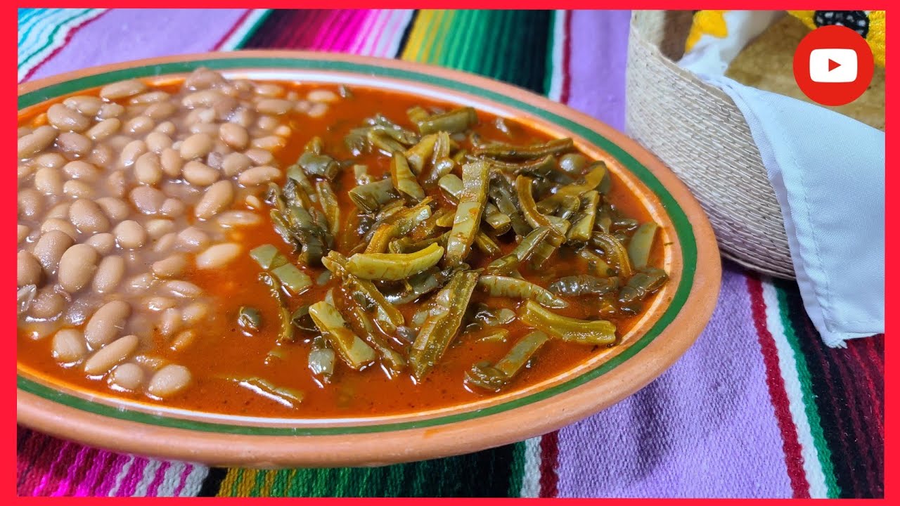 NOPALITOS EN CHILE ROJO | NOPALITOS CON CHILE ROJO - YouTube