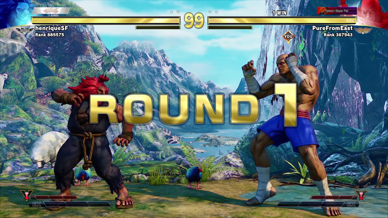 Sagat vs Akuma - Practice With NEW SAGAT - STREET FIGHTER V Online ...