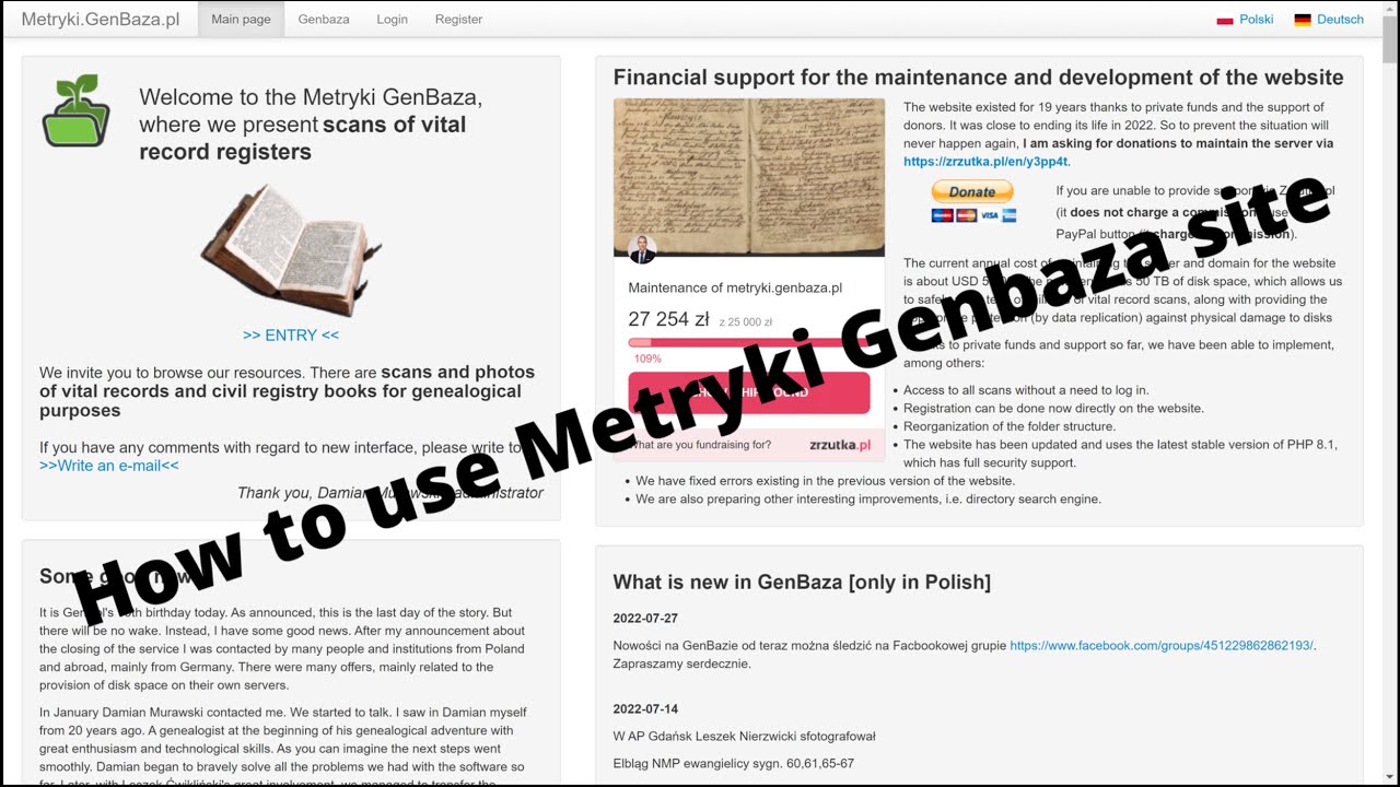 How to Find Metrical Books and more on Metryki Genbaza - YouTube