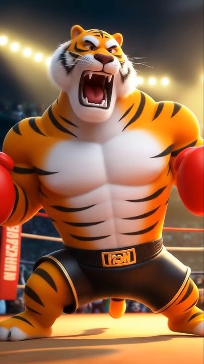 Melon Kitty vs Tiger 🐯 | Epic Cartoon Boxing Fight - YouTube