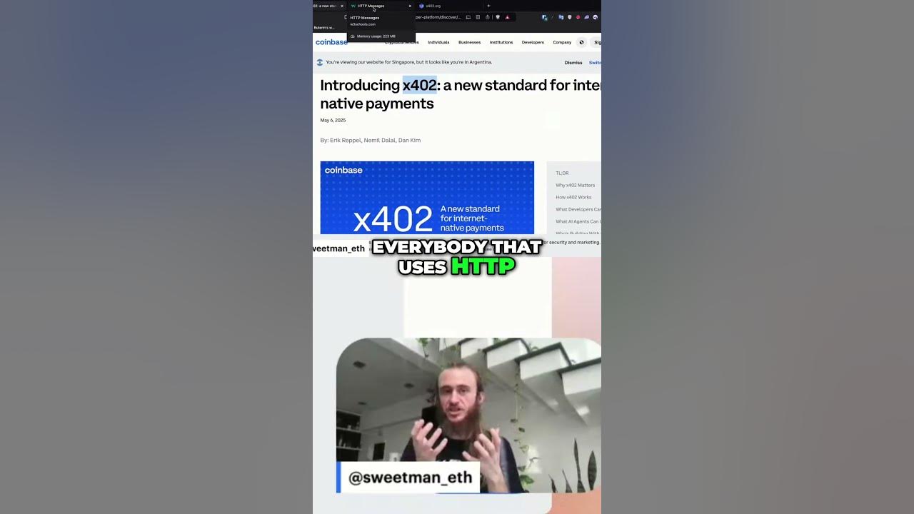 x402: The NEW Internet Payment Standard EVERYONE'S Talking About! - YouTube