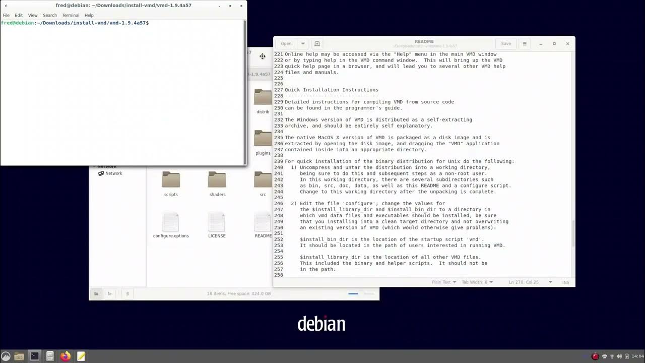 Installing VMD on Linux (non admin) - YouTube