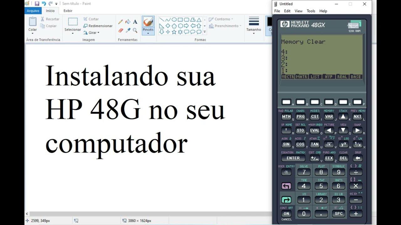 INSTALANDO SUA HP 48G NO SEU COMPUTADOR - YouTube