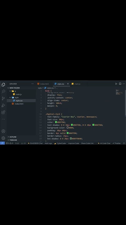 Digital Clock باستخدام Javascript Codingfrontendcourse Javascript Html Css Programming