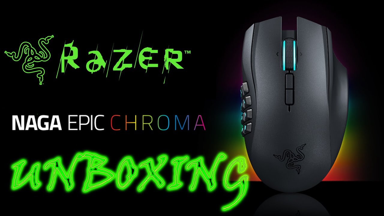 Razer Naga Epic Chroma Wireless MMO Gaming Mouse UNBOXING/OVERVIEW ...