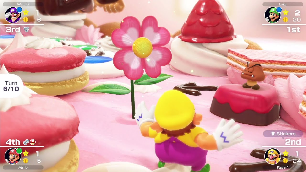 Mario Party Superstars #62 Peach's Birthday Cake 10 turns (Wario Vs ...