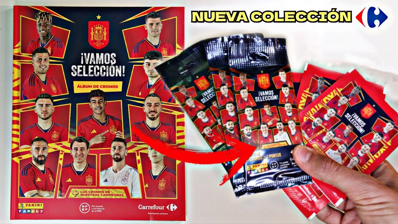 NUEVA COLECCIÓN de CROMOS SELECCIÓN ESPAÑOLA *VAMOS SELECCIÓN* EURO ...