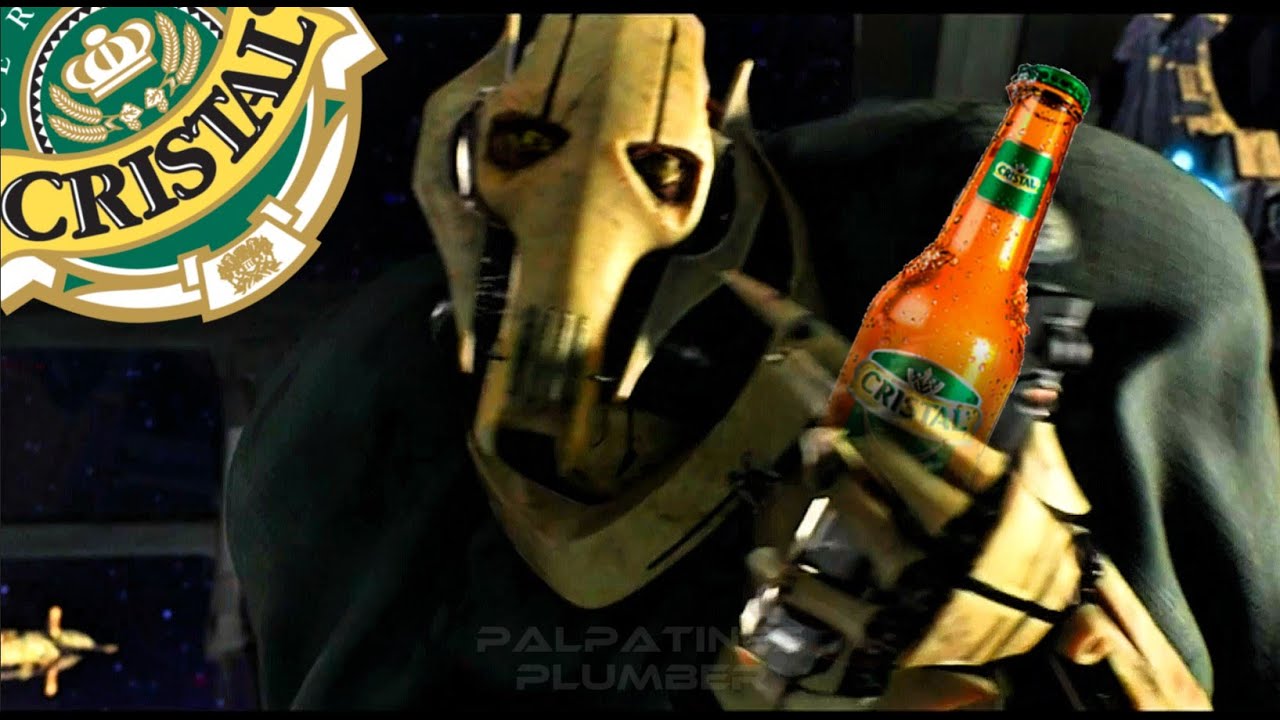 General Grievous shows his Cerveza Cristal collection edit - YouTube