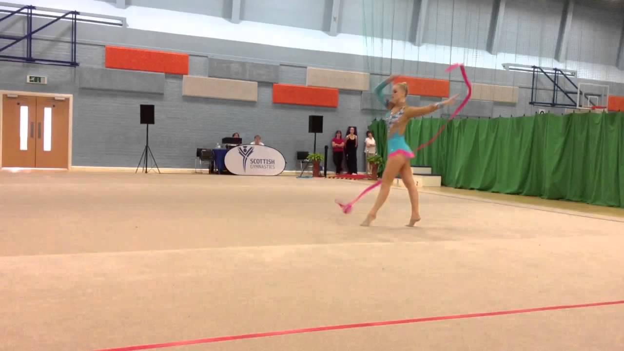 Scottish Rhythmic Championships 2013 - Rebecca Bee - Ribbon - YouTube
