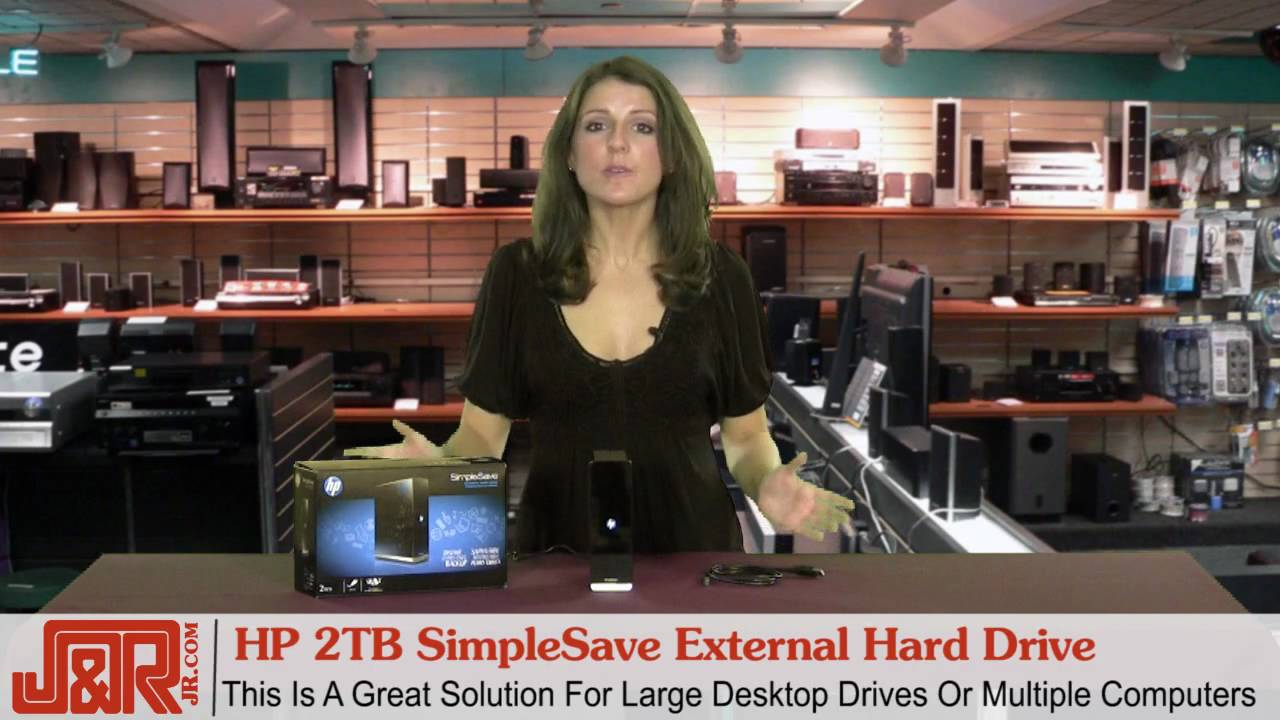 HP 2TB SimpleSave External Hard Drive - YouTube