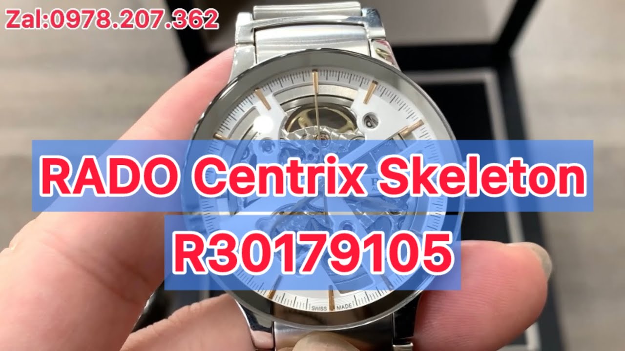 [Hàng Qua Sử Dụng -2 Dây kèm theo] Rado Centrix Skeleton R30179105 ...