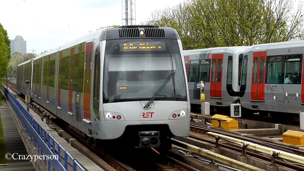RET metro's 2x MG2/1, SG3, RSG3 op Slinge Rotterdam (21 april 2017 ...