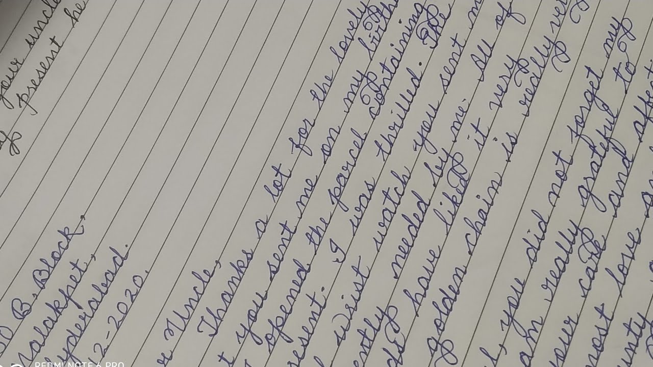 Write A Letter To Your Uncle Thanking Him For The Birthday Present write-a-letter-to-your-uncle-thanking-him-for-the-birthday-present
