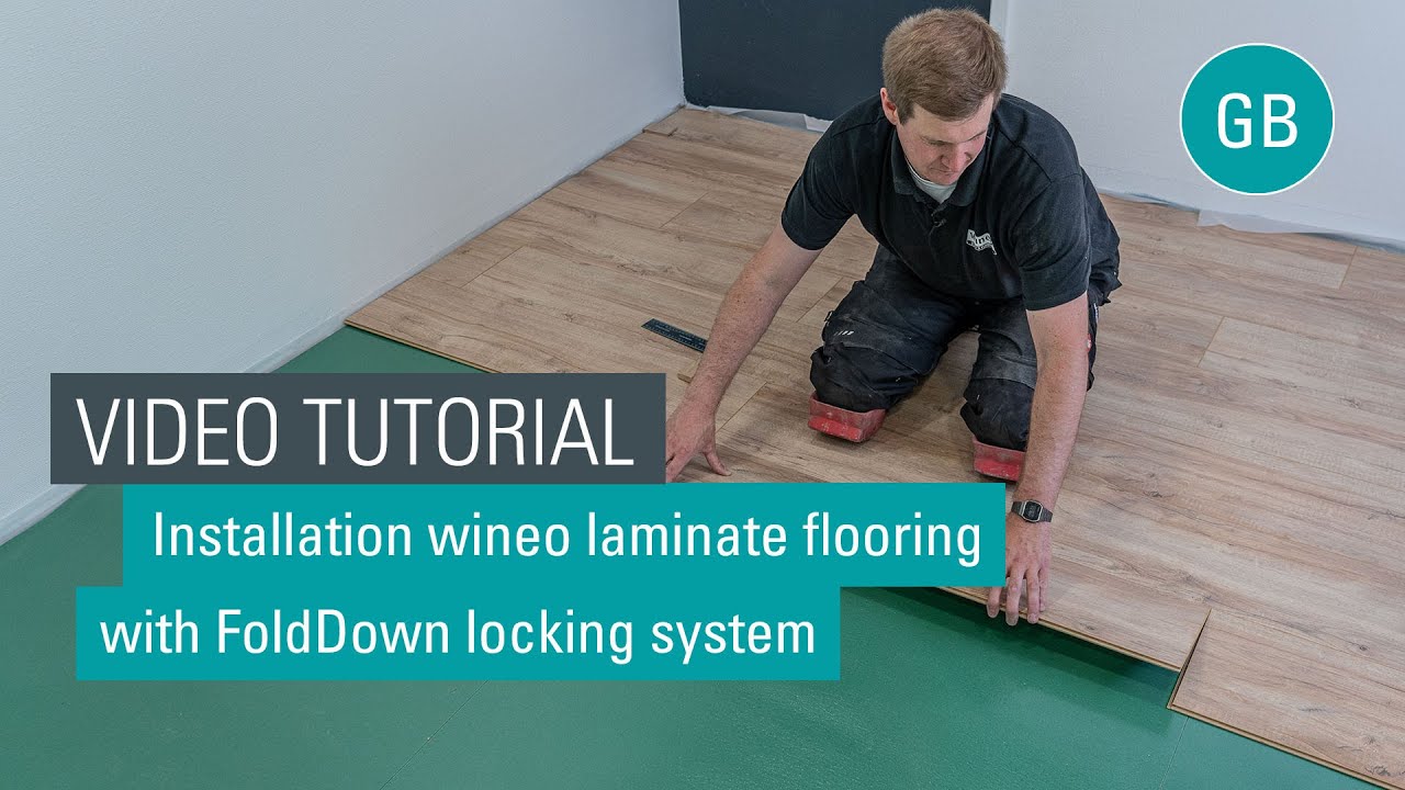 Installation wineo laminate flooring with FoldDown locking system ...