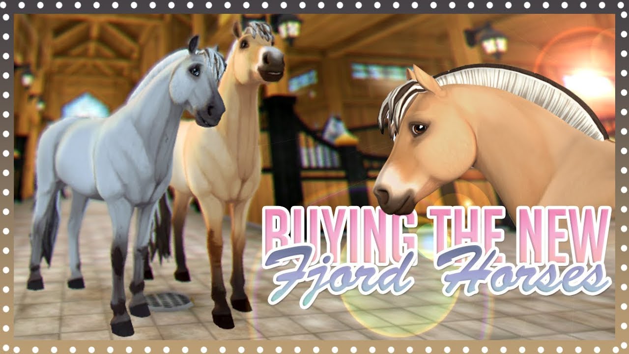 Buying the NEW Fjord Horses | Star Stable - YouTube