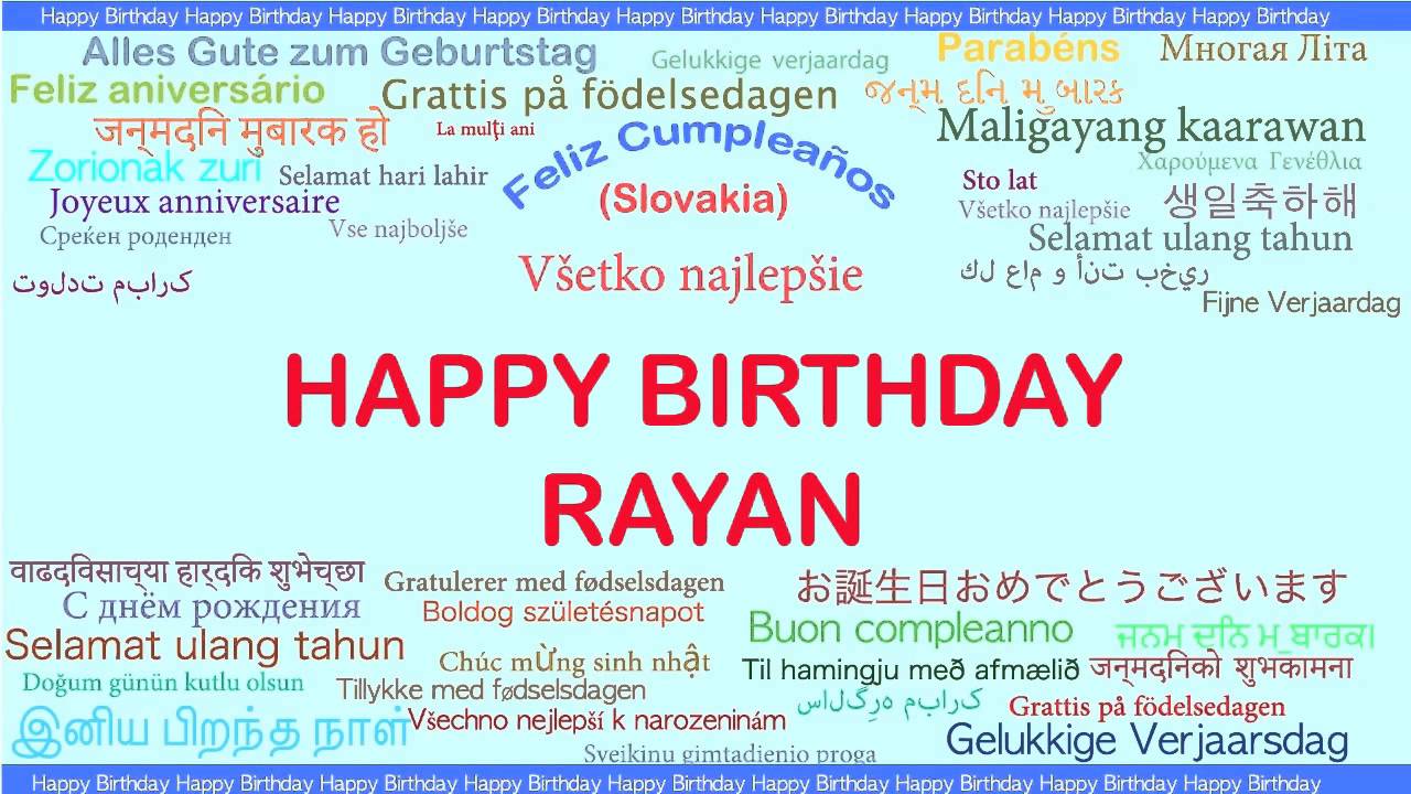 Rayan Languages Idiomas - Happy Birthday - YouTube