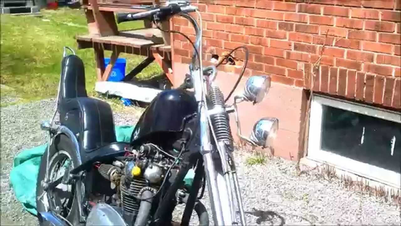 Danimal's 76 xs650 springer chopper project - YouTube