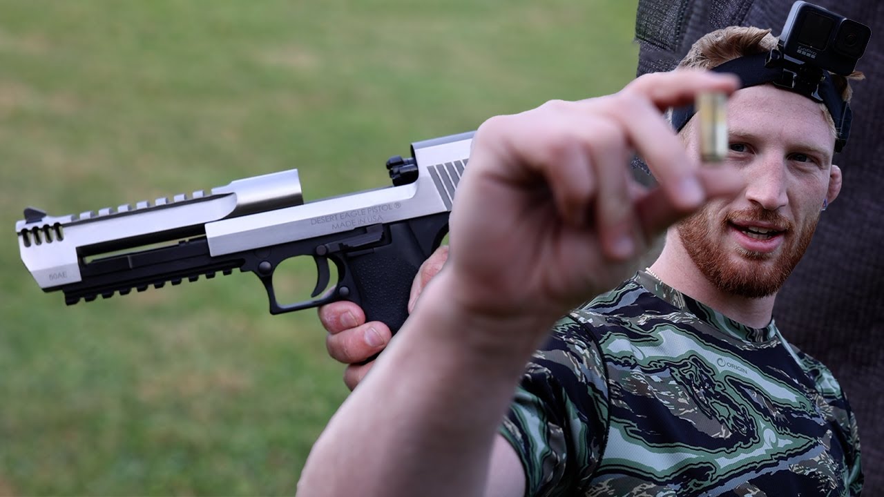 SHOOTING A DESERT EAGLE 50 AE!!! - YouTube