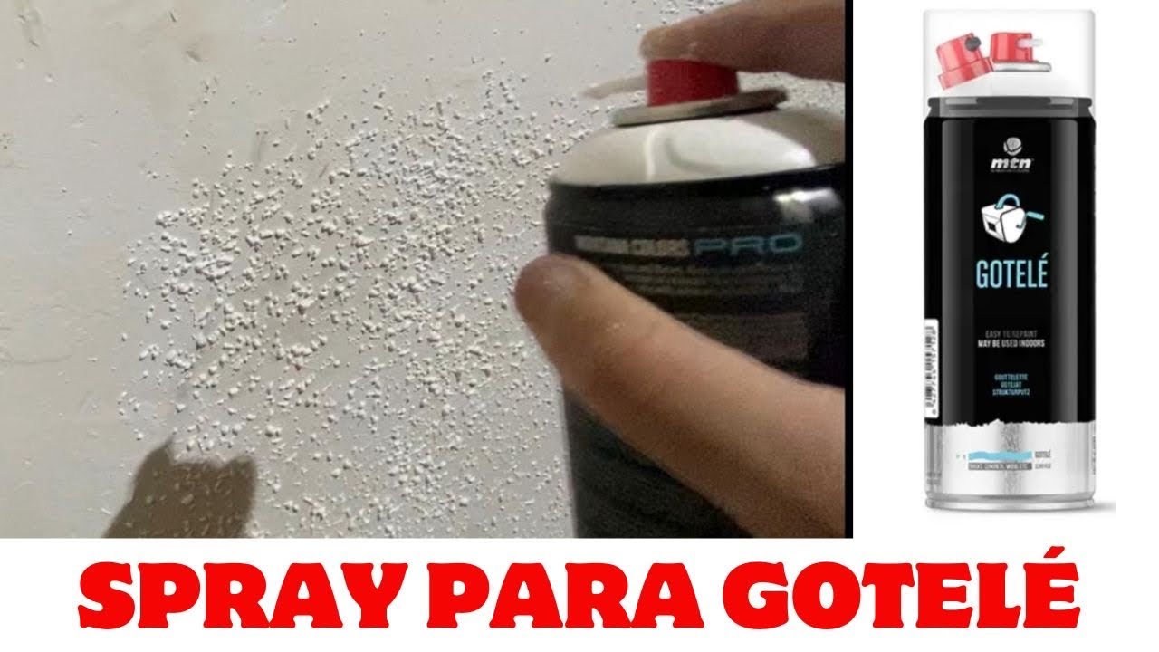 como hacer gotelé estuco estocado con el Nuevo spray #mtn reparar ...