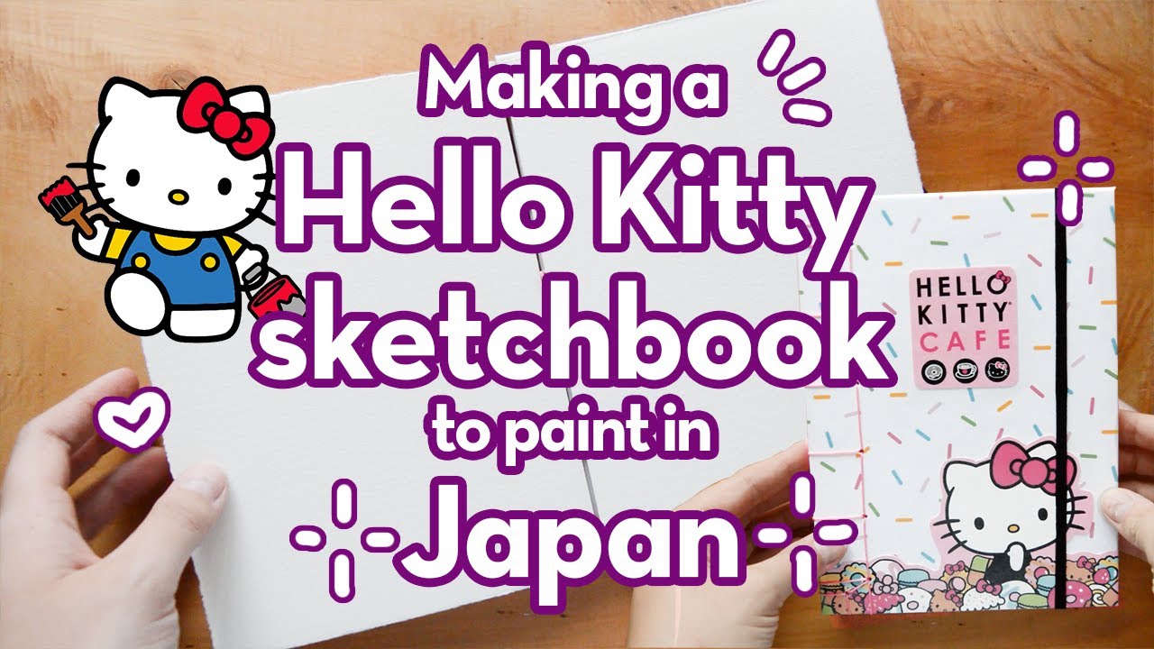 Making a sketchbook to paint in Japan ⭐️ - YouTube