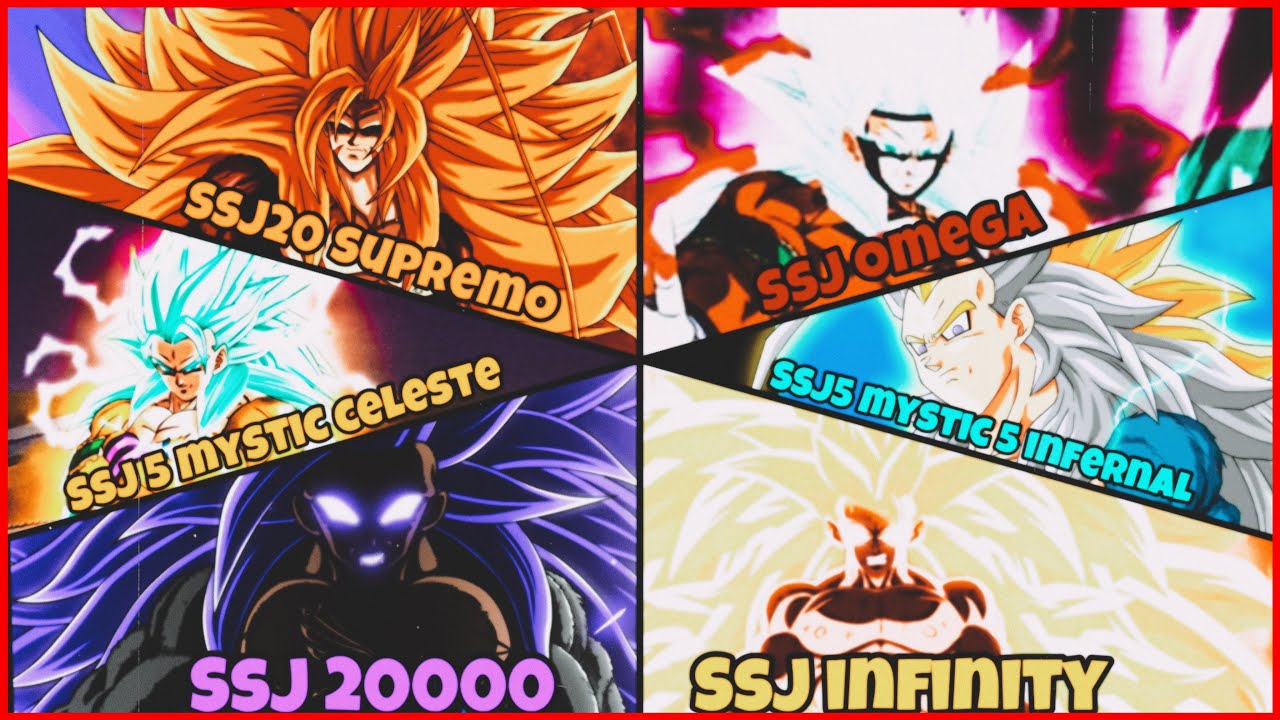 TODAS LAS TRANFORMACIONES DE DBAF (DE LA MAS DEBIL A LA MAS PODEROSA ...