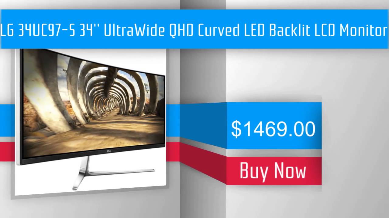 LG 34UC97-S 34'' UltraWide QHD Curved LED Backlit LCD Monitor - YouTube