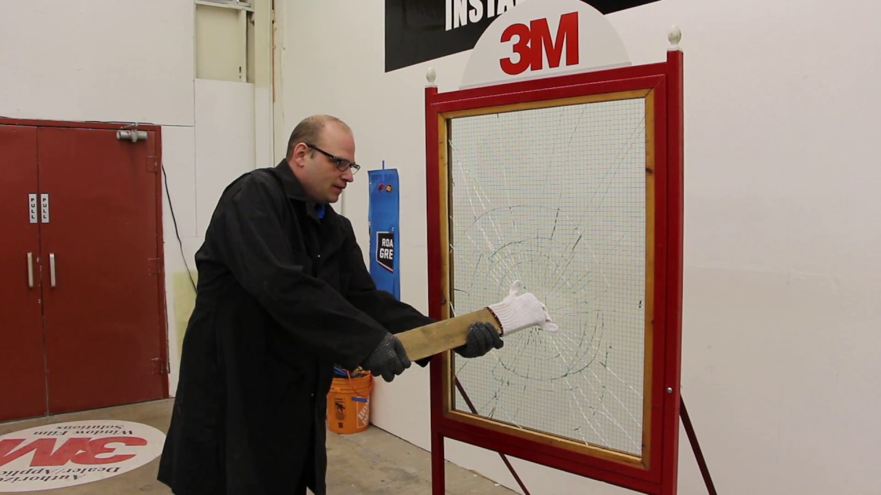 Wired Glass Impact Demonstration - YouTube