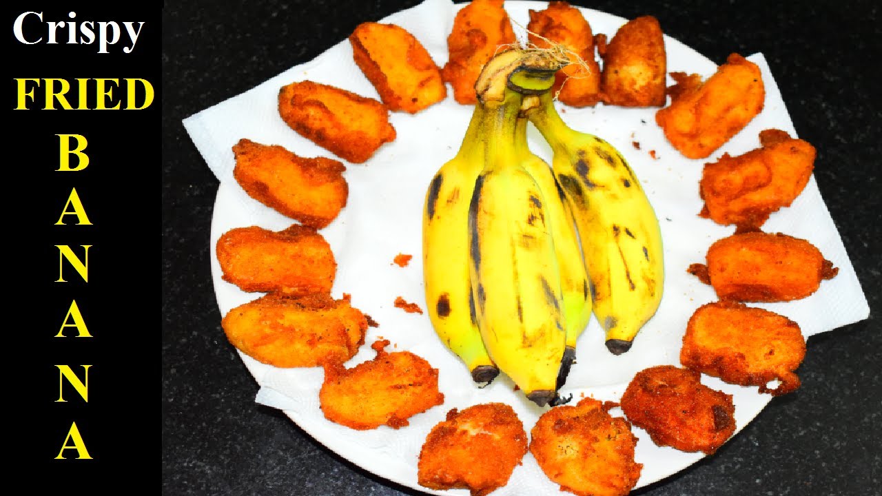 Crispy Fried Sweet Banana recipe- Instant 5 minute Banana evening Snack ...