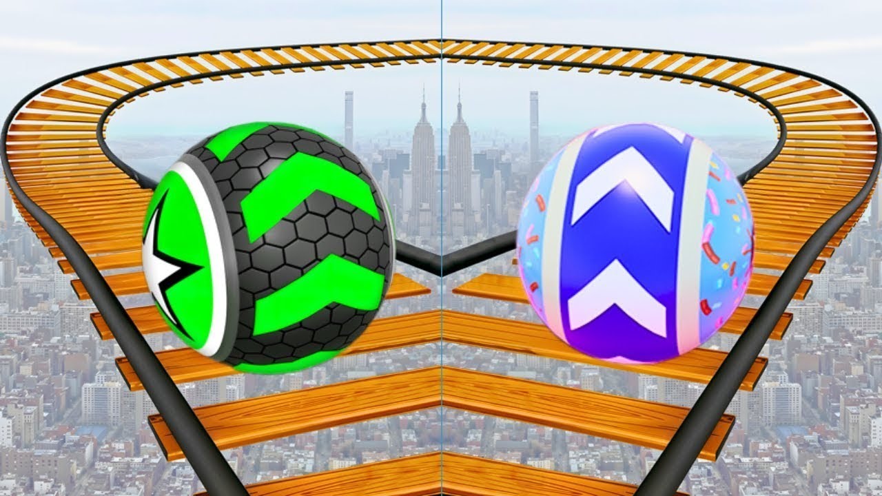 Candy Ball Run Vs. Sky Rolling Ball Master 3D🏵️🏐🏵️Balls Gamer ...