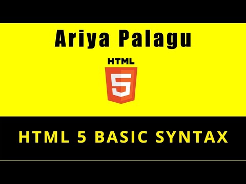 HTML 5 Introduction | basic syntax of HTML 5 | What is Doctype HTML ...