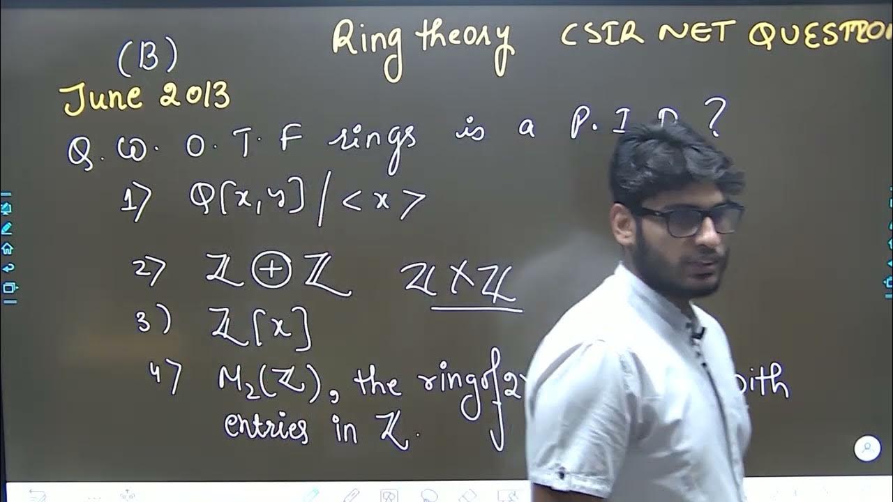 Ring Theory CSIR NET MATHEMATICS JUNE 2013 Part - B Solution || By Mr. Parveen Kumar - YouTube