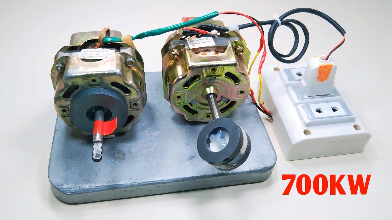 New Creative Idea 700KW 230V First Electric Generator Use Fan Motor ...
