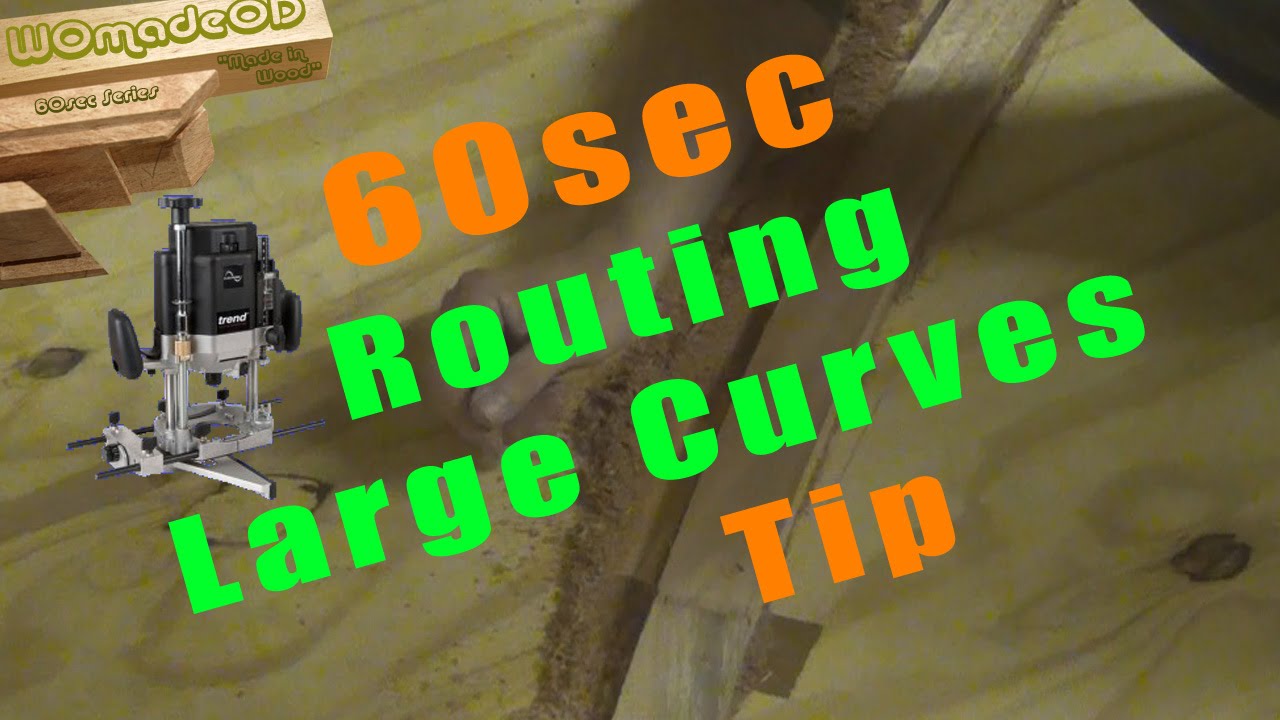 How to Cut Large Circles, with a router - 60sec Series - YouTube