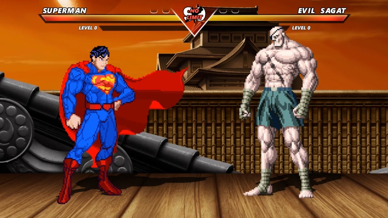 SUPERMAN vs EVIL SAGAT - Amazing epic fight battle ! - YouTube